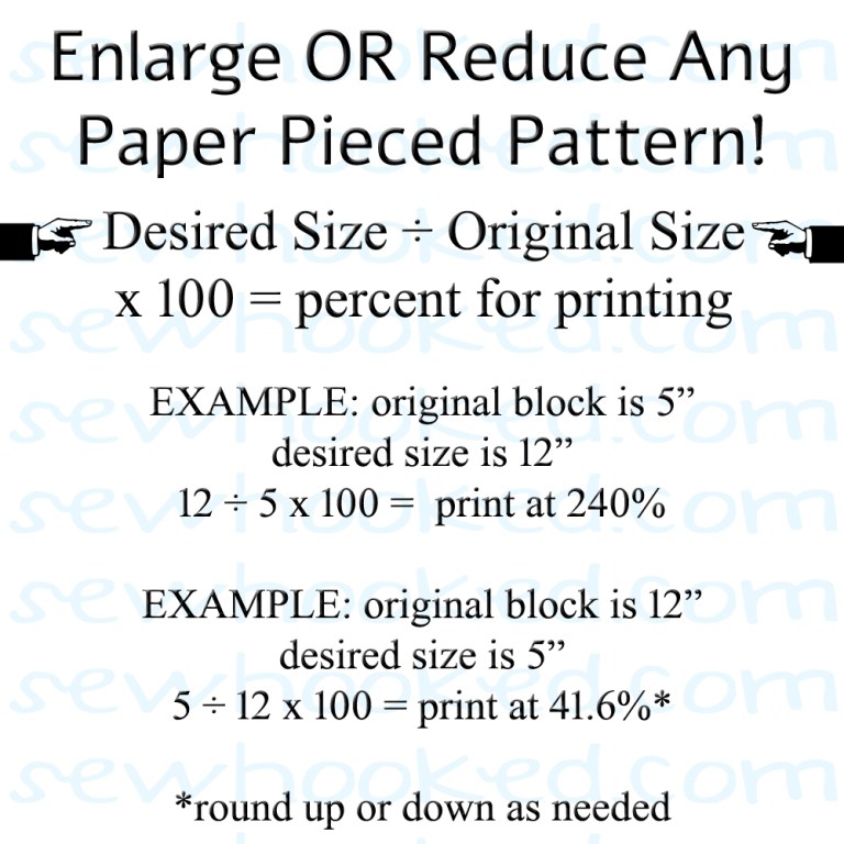 How to Enlarge & Reduce Quilt Patterns with Adobe Reader | Sewhooked
