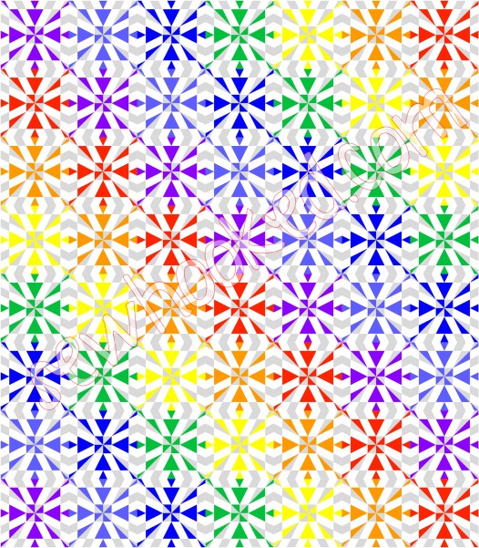 Rainbow Cascade – Nudge for Set 13 | Sewhooked