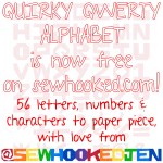 Free Pattern Friday: Quirky QWERTY Alphabet! | Sewhooked
