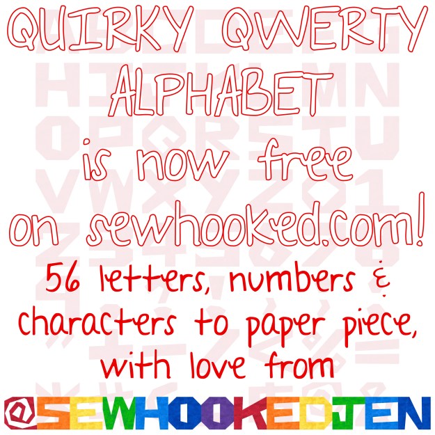 Free Pattern Friday: Quirky QWERTY Alphabet! | Sewhooked
